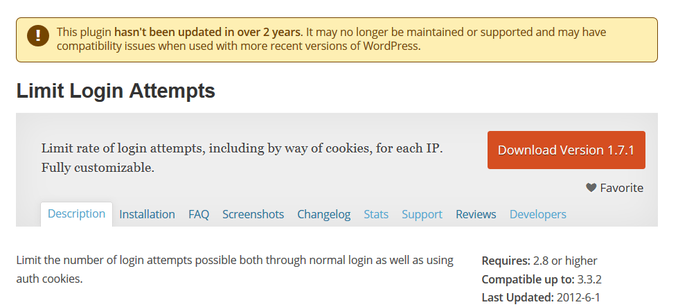 ¿Alternativa al complemento Limitar intentos de inicio de sesión ...